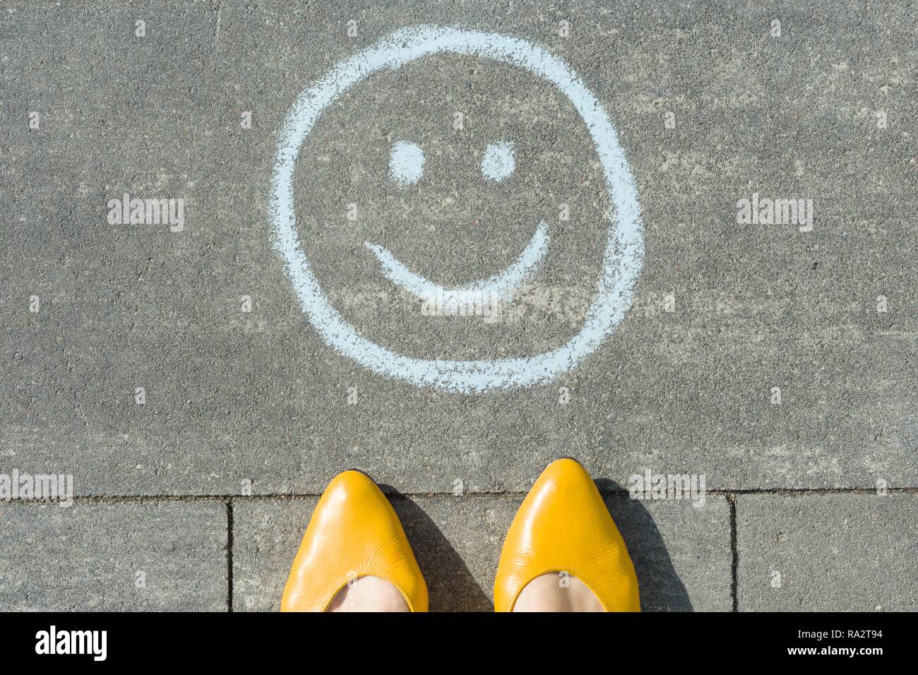 Feet concept smiley hi-res stock photography and images - Alamy