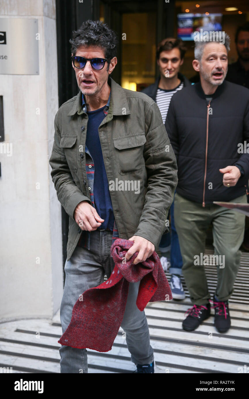 Beastie Boys leaving BBC Radio Two studios - London Featuring: Mike D ...