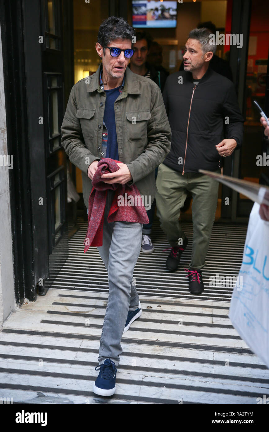 Beastie Boys leaving BBC Radio Two studios - London Featuring: Mike D ...