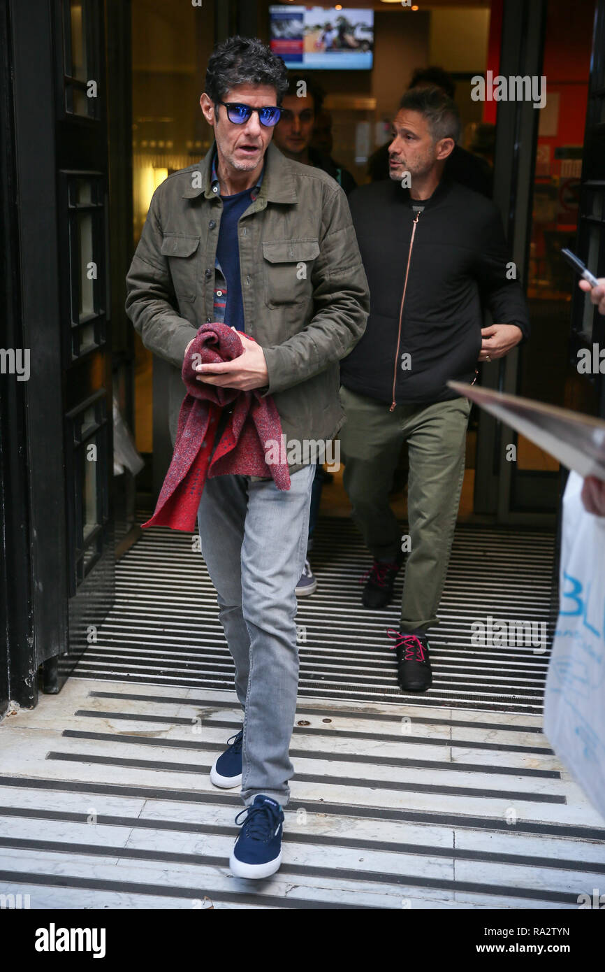 Beastie Boys leaving BBC Radio Two studios - London Featuring: Mike D ...