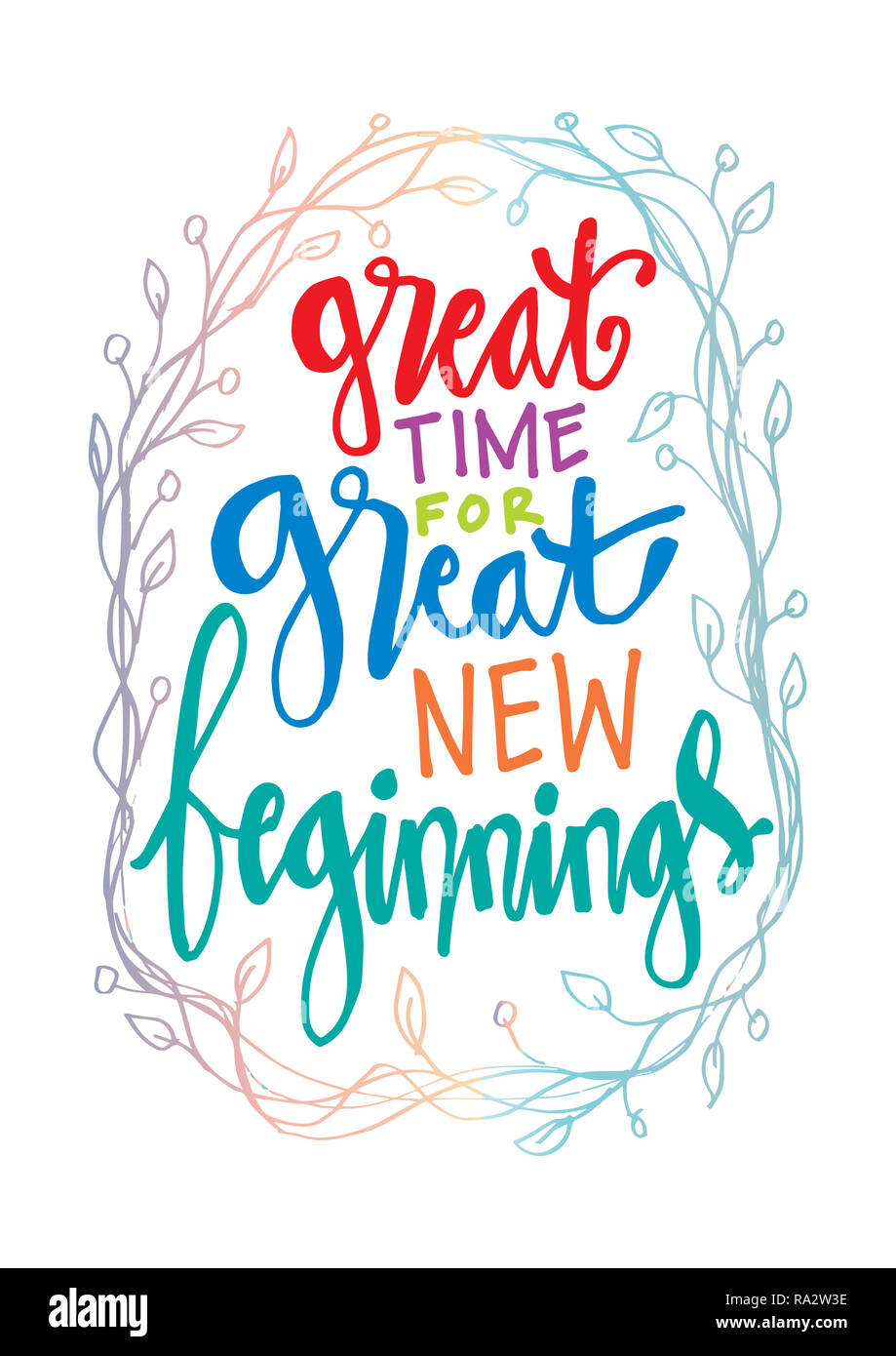 Great time for great new beginnings Stock Photo - Alamy