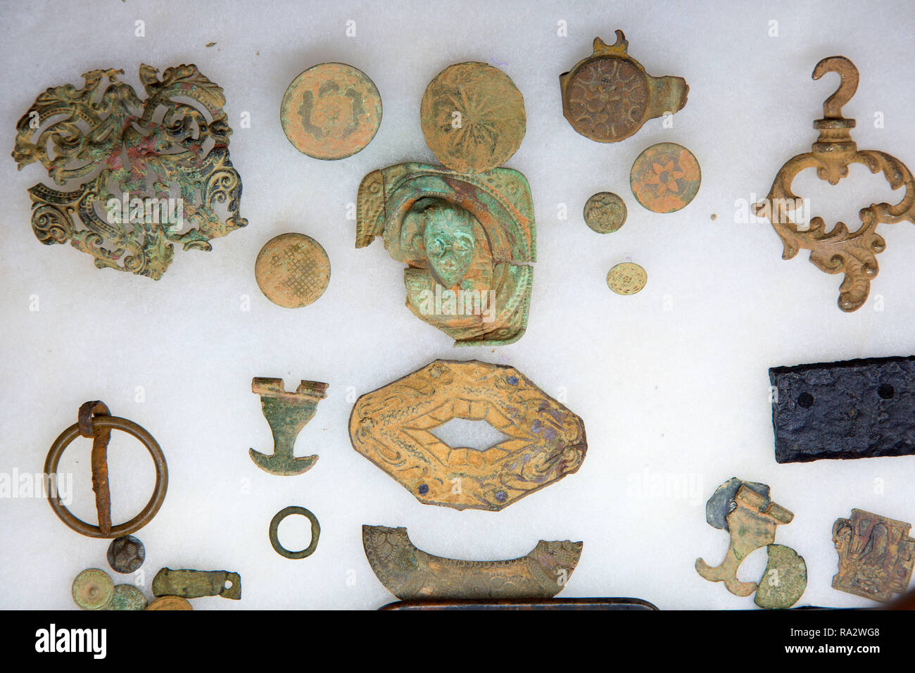 Spanish artifacts in the Nature Center, Grassy Waters Preserve, West ...