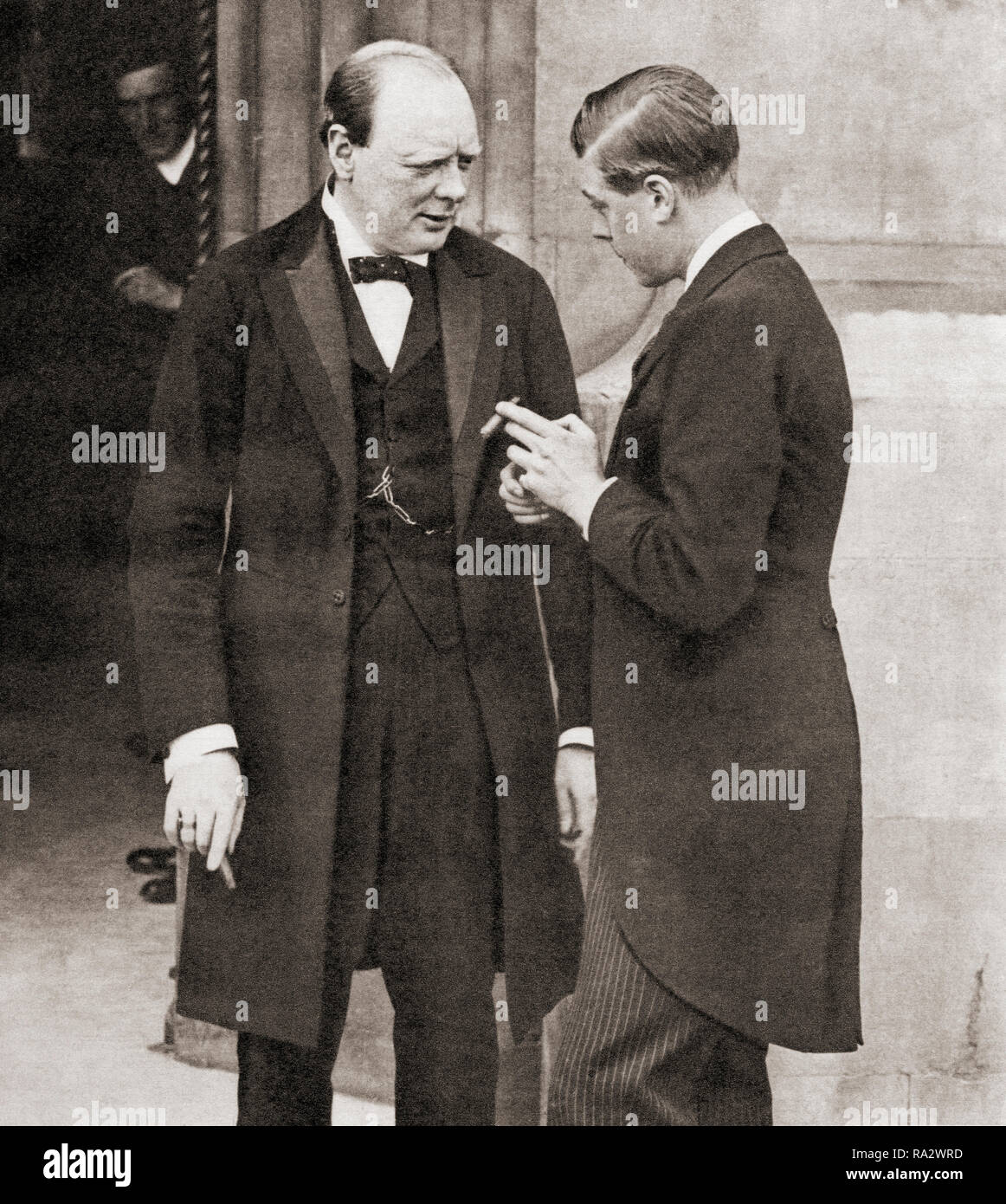 Winston Churchill, seen here in 1919 with the Prince of Wales, future ...