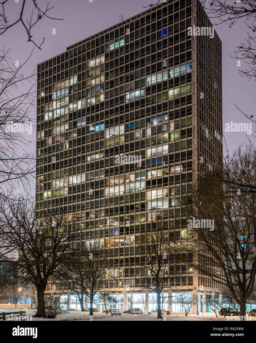 Commonwealth Plaza high rise residential building designed by Mies van ...