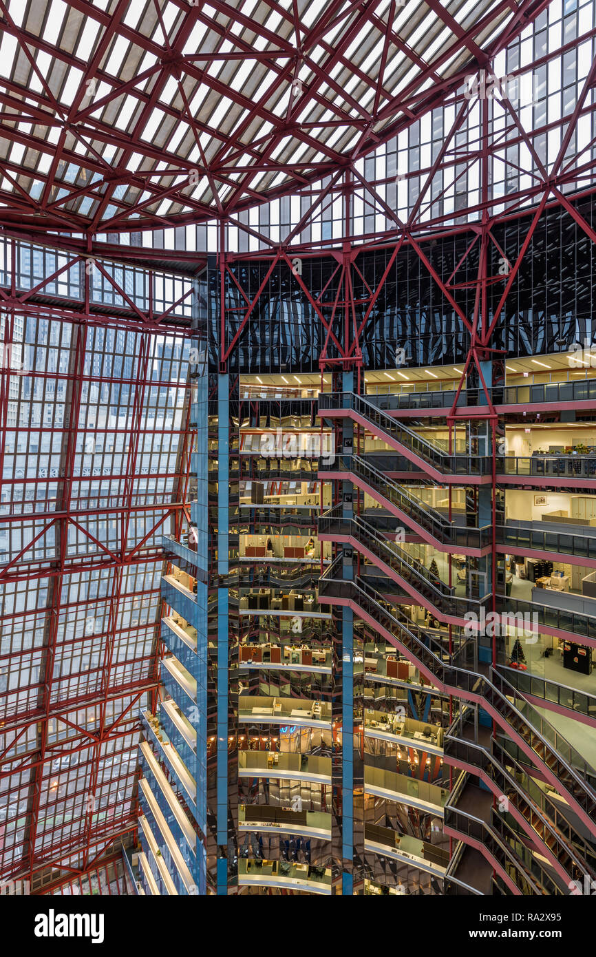 Interior atrium of the James R. Thompson Center - State of Illinois ...