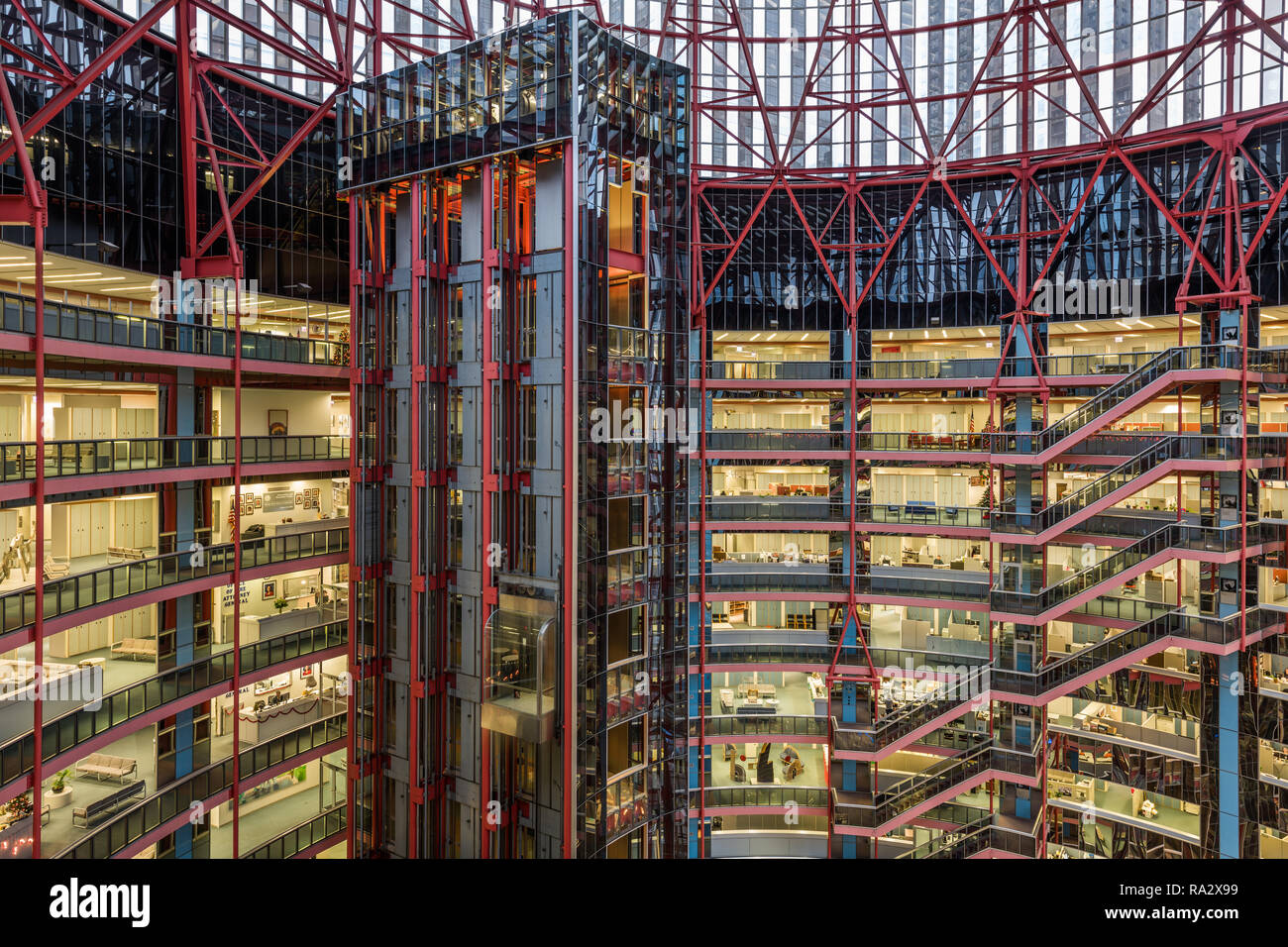 Interior atrium of the James R. Thompson Center - State of Illinois ...