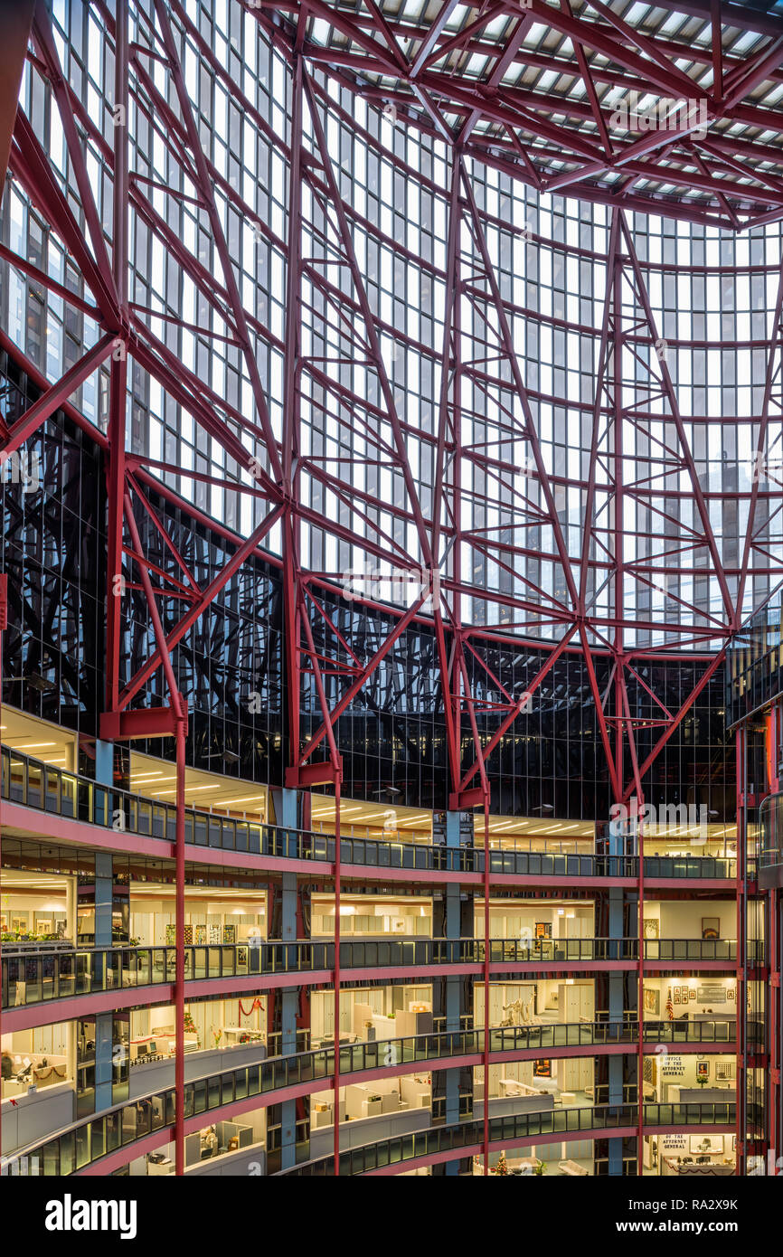 Interior atrium of the James R. Thompson Center - State of Illinois ...