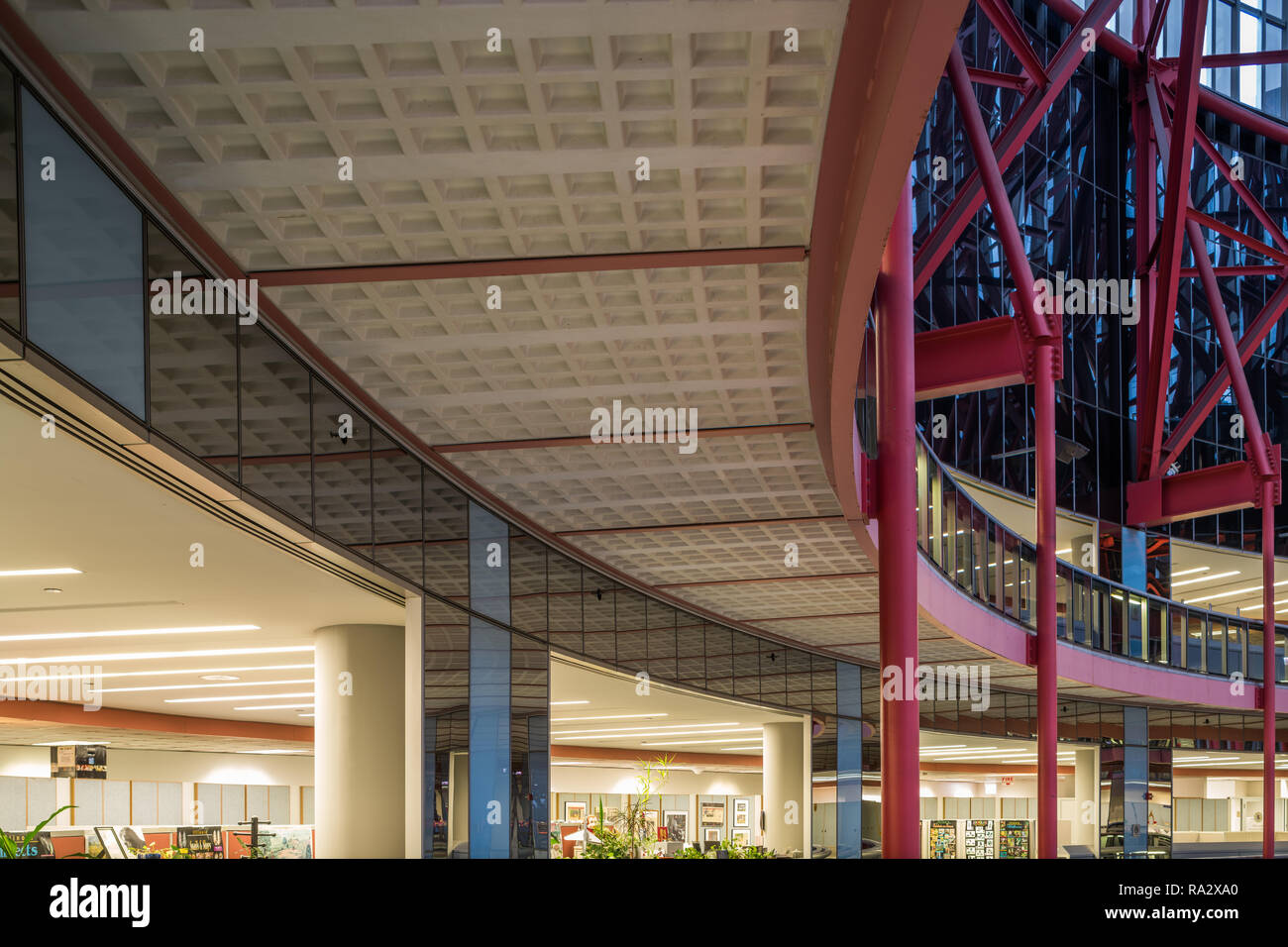 Interior of the James R. Thompson Center - State of Illinois Building ...