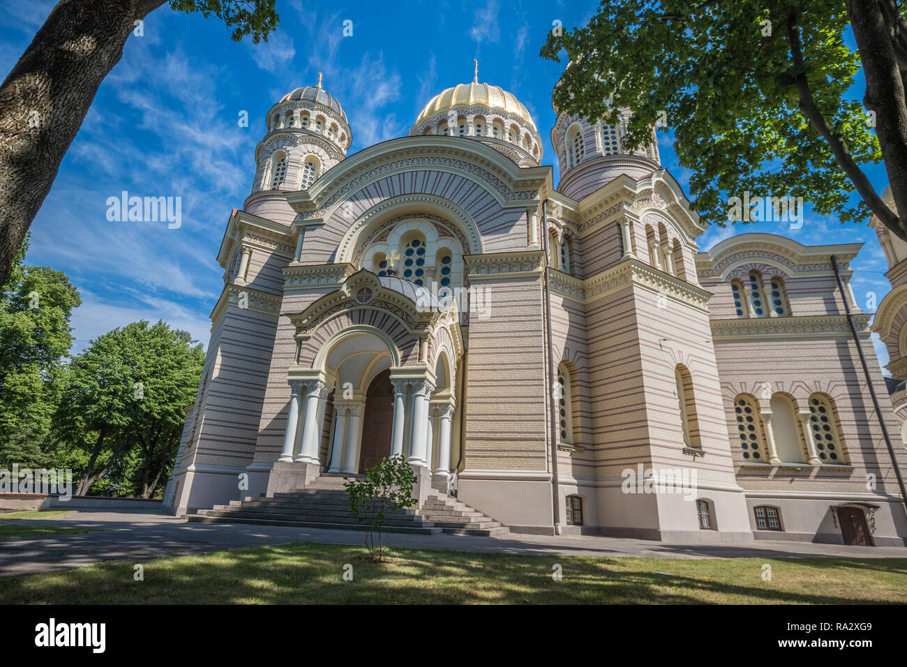Orthodox cathedral of Riga Stock Photo - Alamy