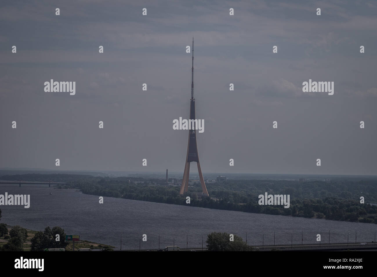 Th Tower in Riga Stock Photo - Alamy
