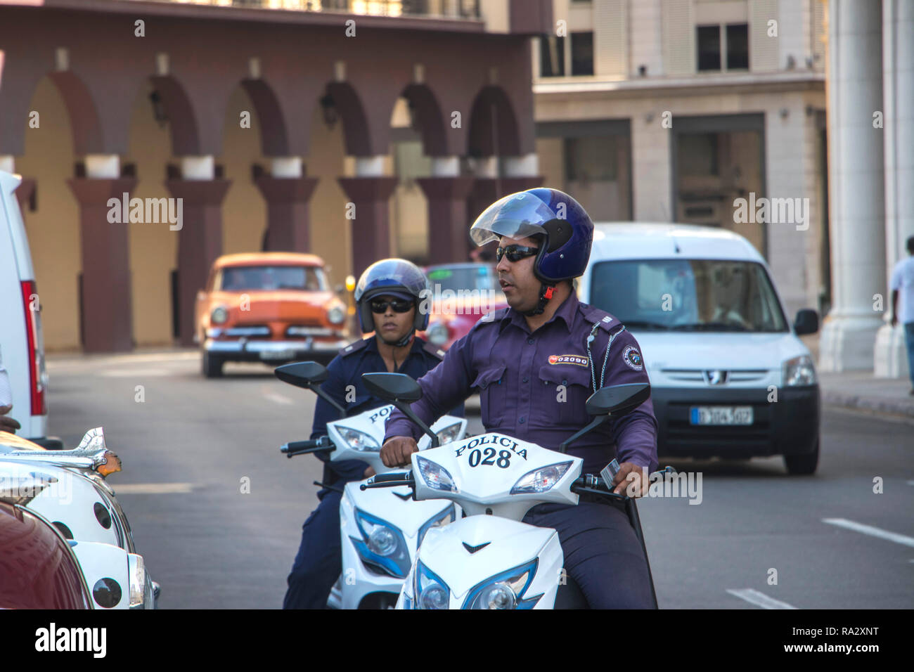 Havana motorcycle police hi-res stock photography and images - Alamy