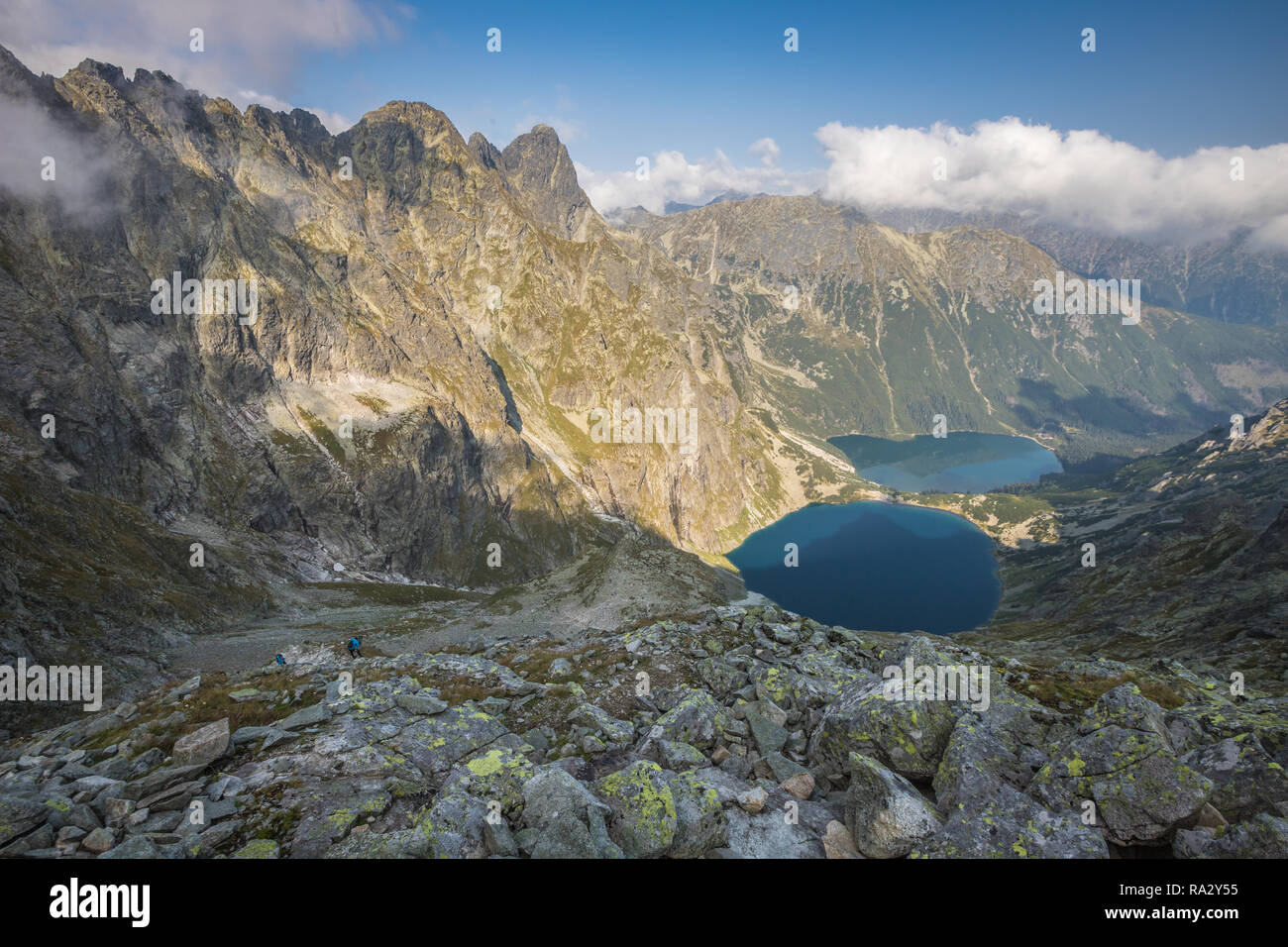 Nice view of Tatras from Mount Rysy Stock Photo - Alamy