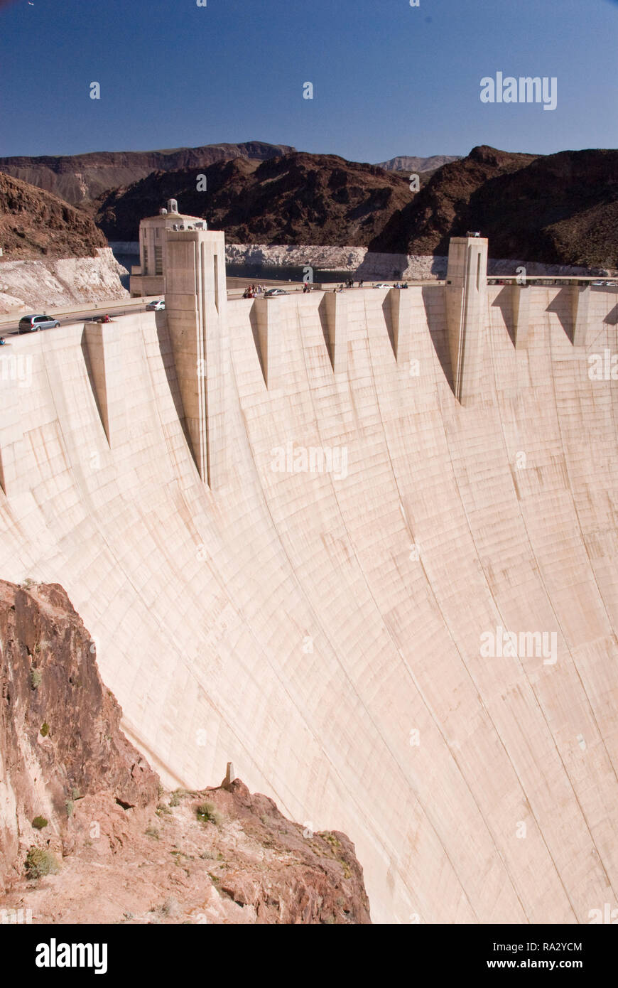 Hoover Dam, located near Las Vegas, supplies electricity to Nevada ...