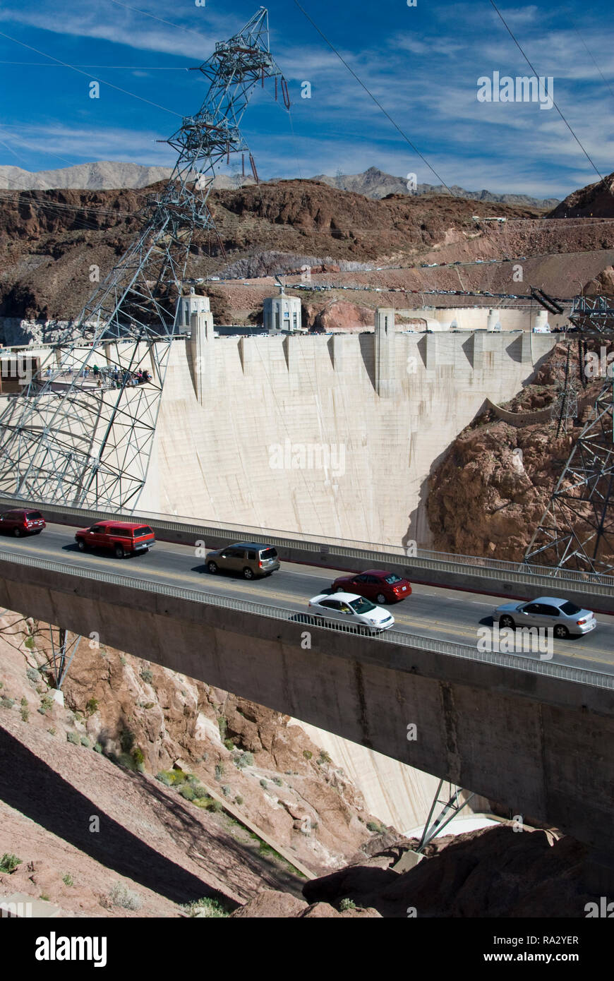 Hoover Dam, located near Las Vegas, supplies electricity to Nevada ...