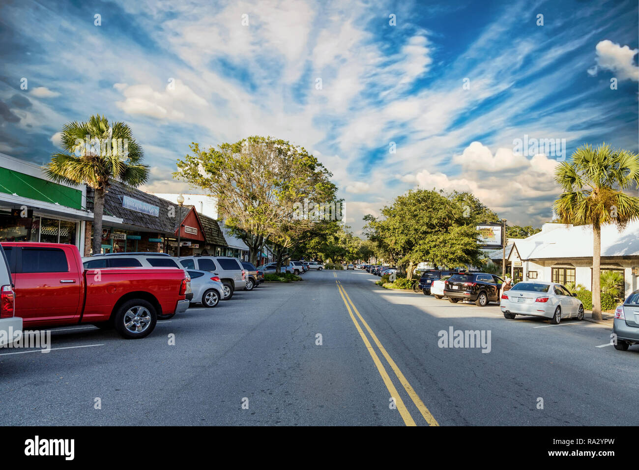 ST. SIMONS, GEORGIA - October 13, 2015: St Simons Island, Georgia is ...