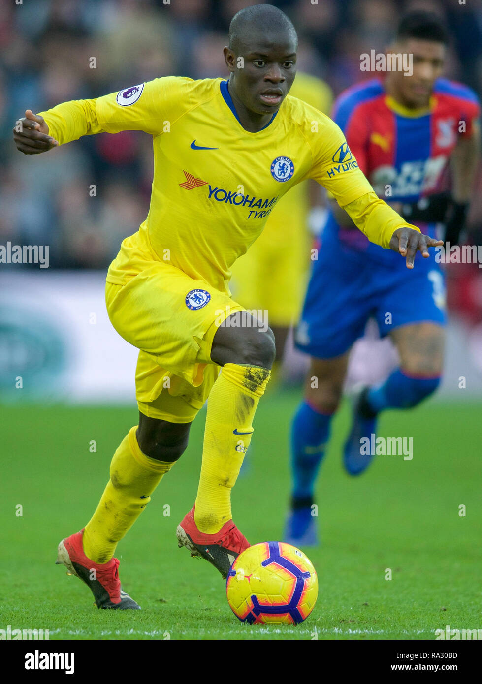 London, UK. 30th Dec, 2018. Ngolo KANTE of Chelsea during the Premier ...