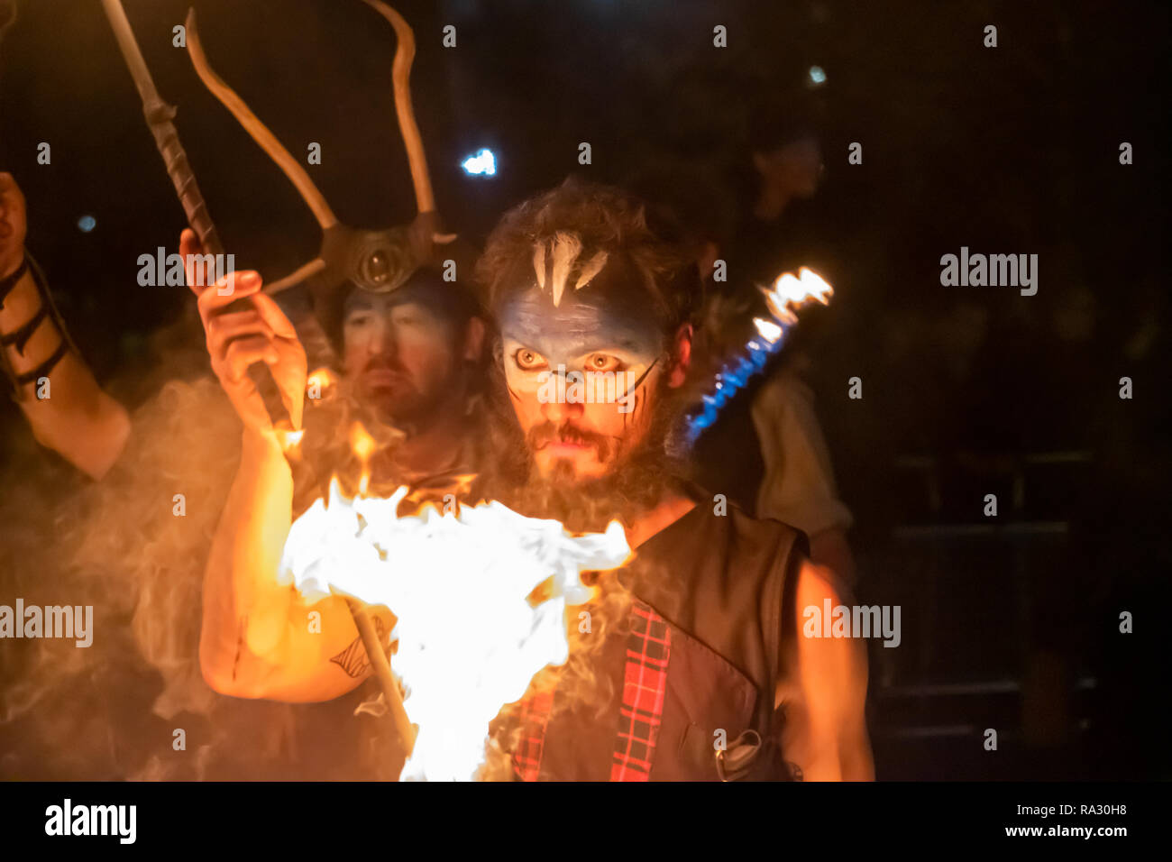 Edinburgh parade torchlight hi-res stock photography and images - Alamy