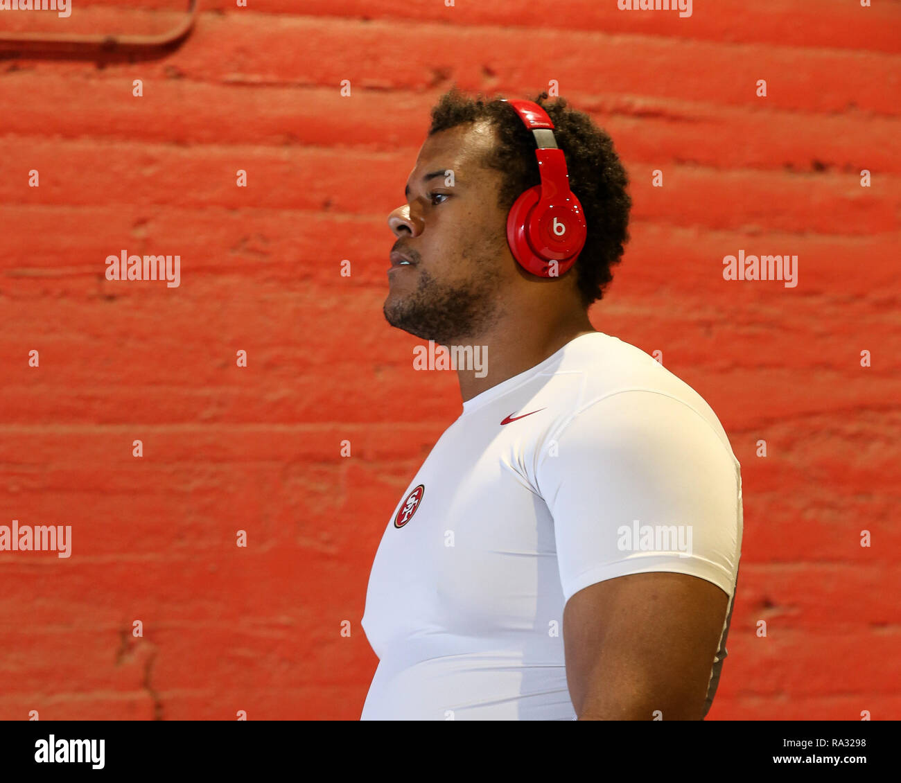 Los Angeles, CA, USA. 30th Dec, 2018. San Francisco 49ers offensive ...