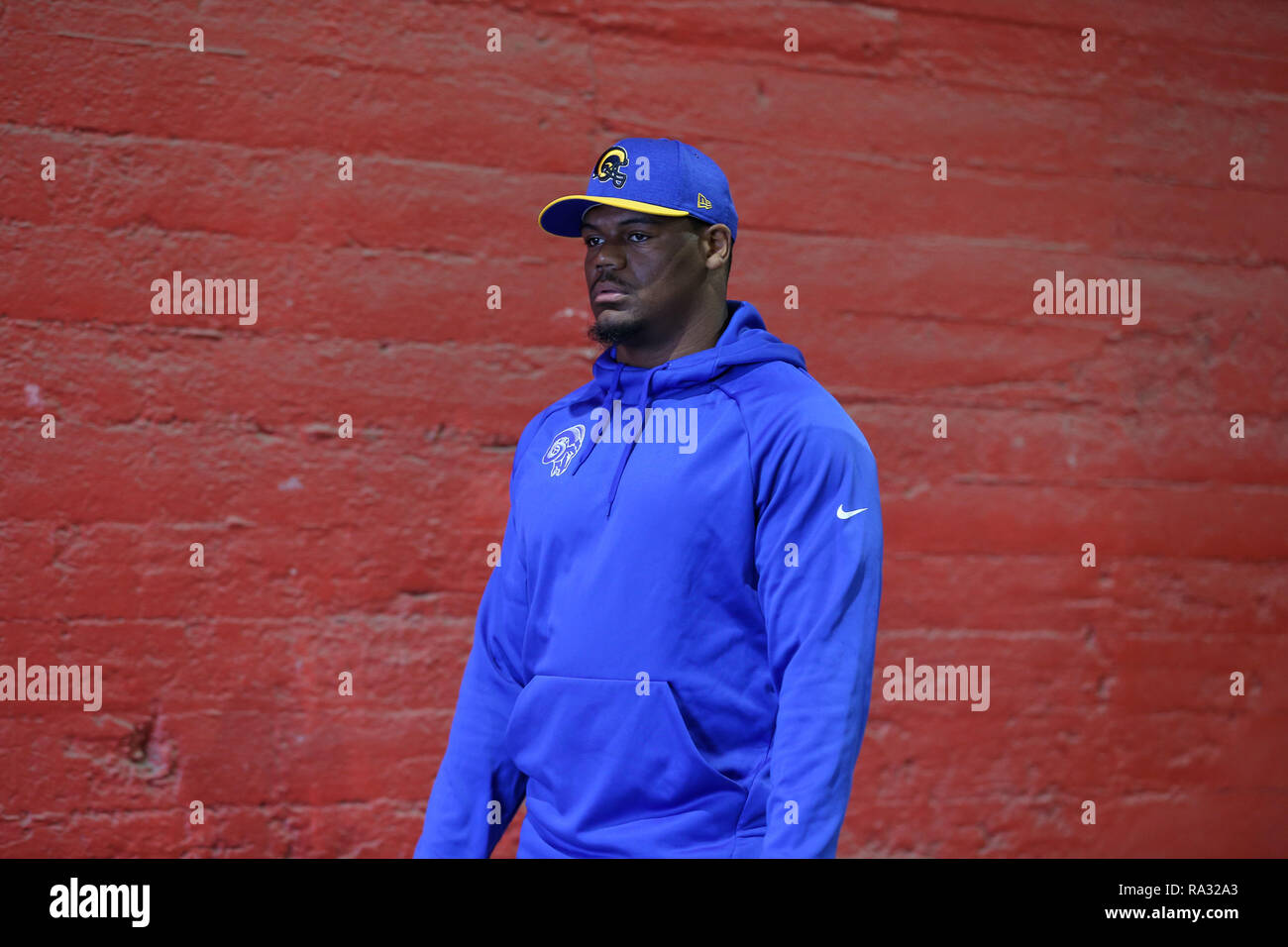 Los Angeles, CA, USA. 30th Dec, 2018. Los Angeles Rams linebacker Micah ...