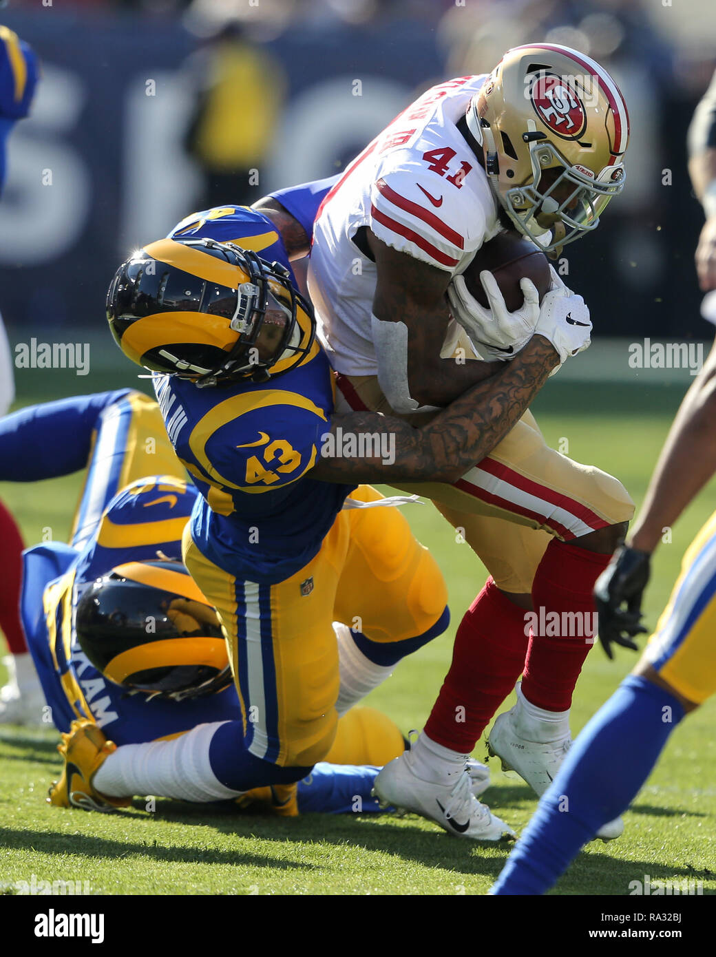 Los Angeles, CA, USA. 30th Dec, 2018. Los Angeles Rams strong safety ...