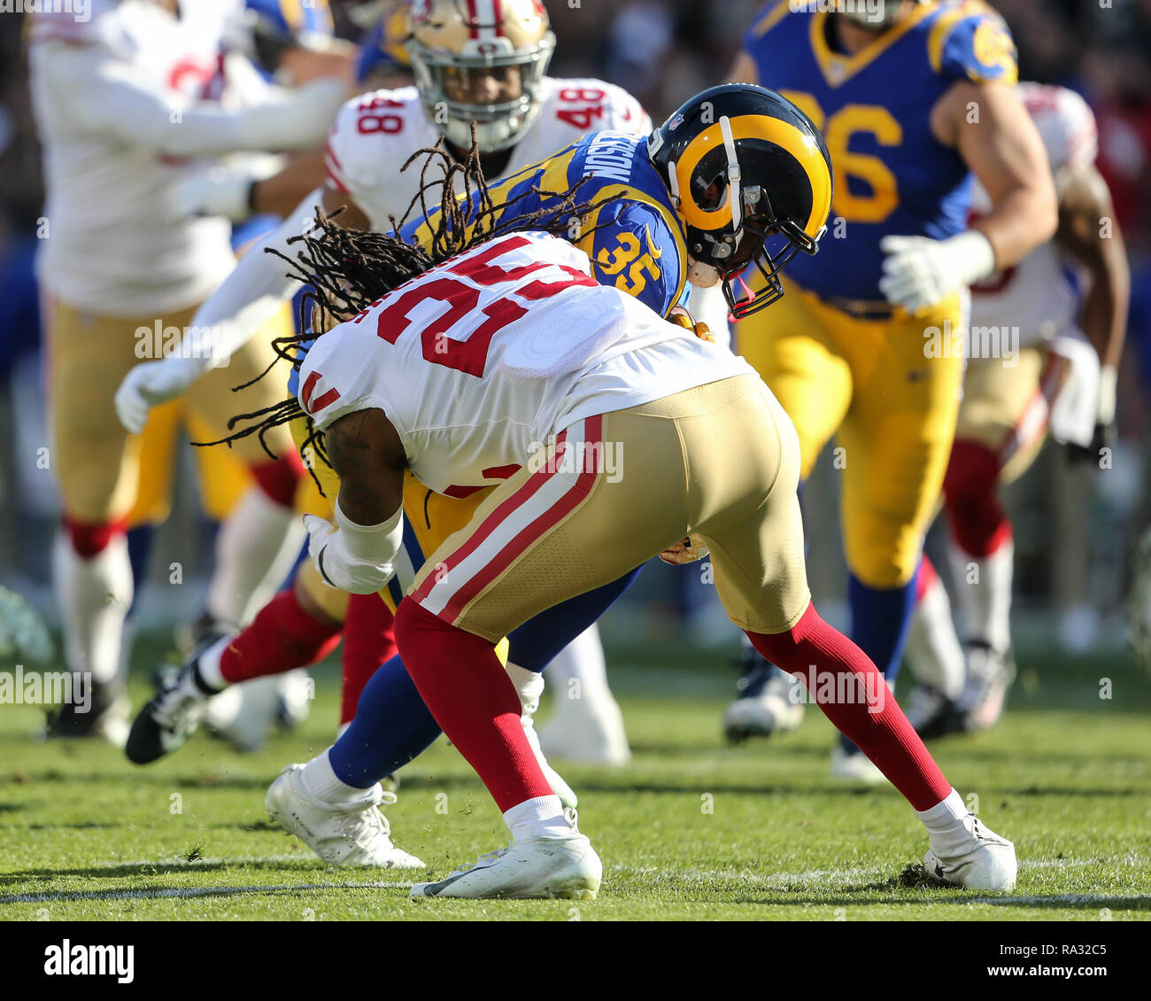 Los Angeles, CA, USA. 30th Dec, 2018. San Francisco 49ers cornerback ...