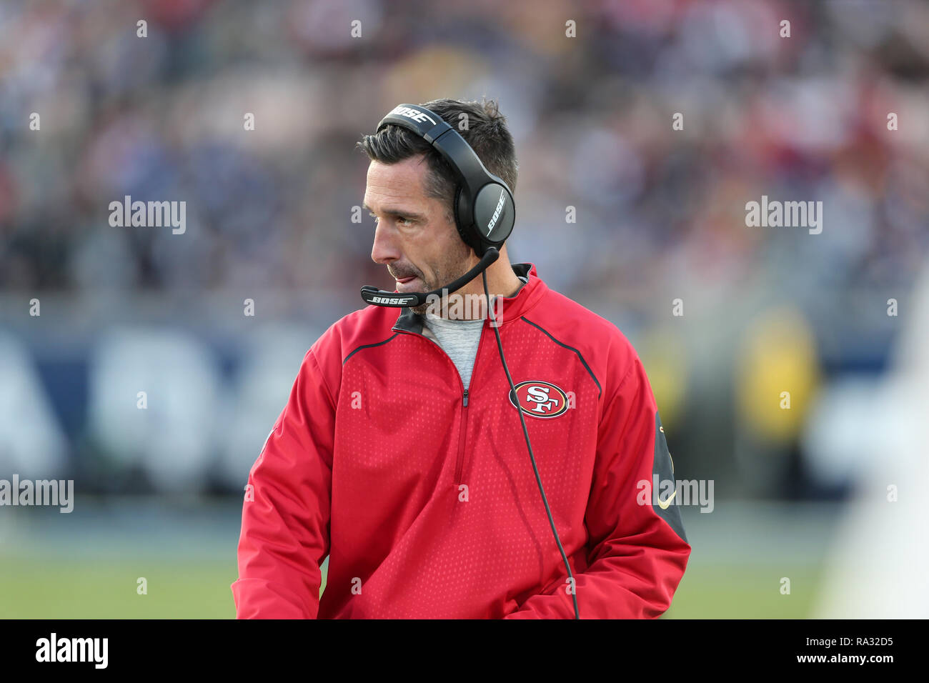 Los Angeles, CA, USA. 30th Dec, 2018. San Francisco 49ers head coach ...