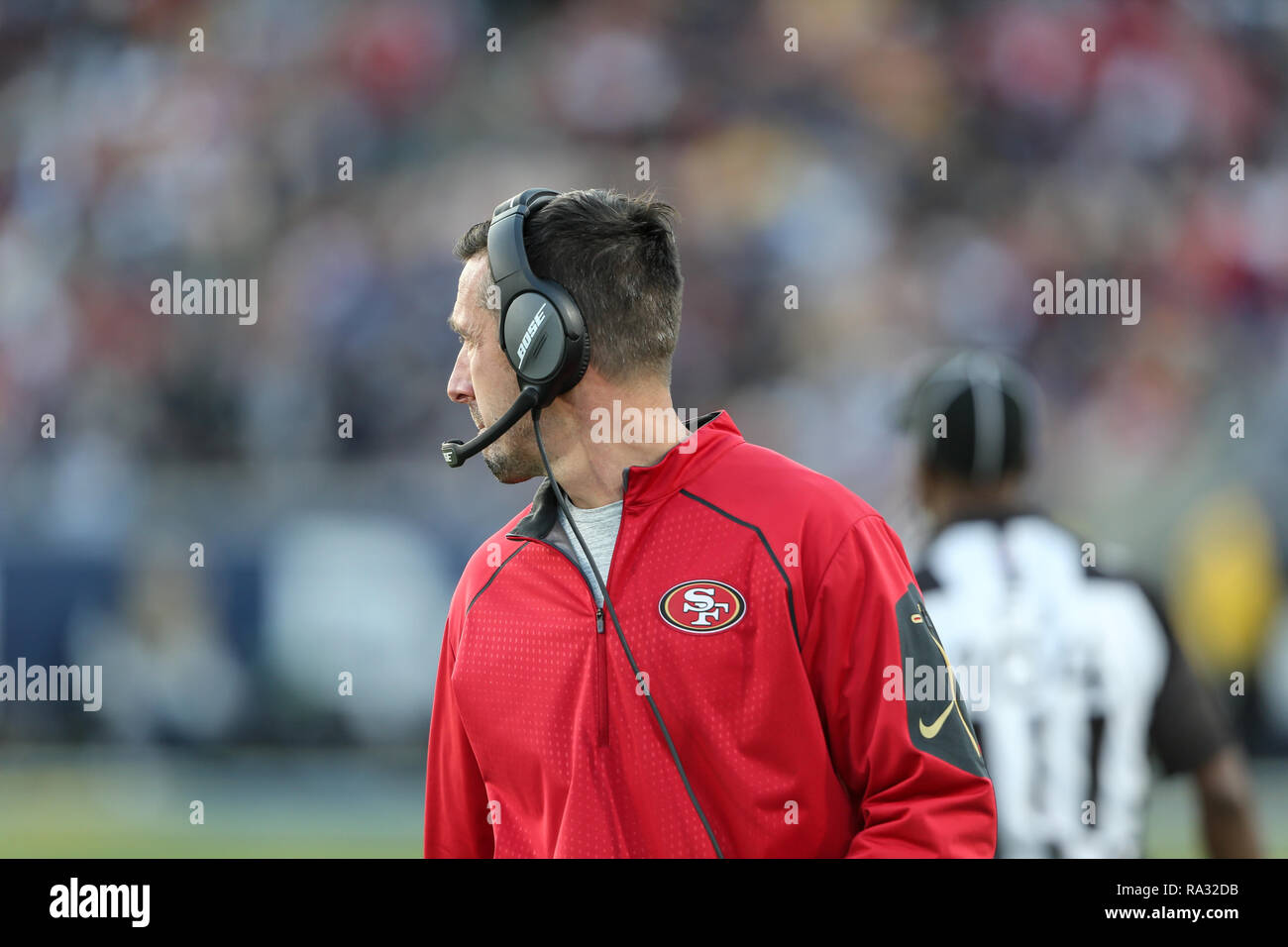 Los Angeles, CA, USA. 30th Dec, 2018. San Francisco 49ers head coach ...