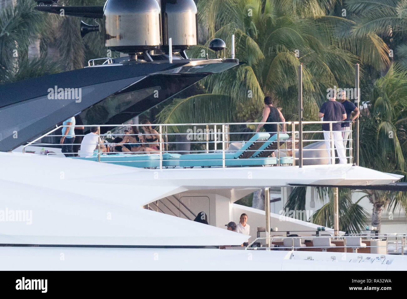 Miami Beach, FL, USA. 30th Dec, 2018. Jamie Foxx parties on a yacht ...