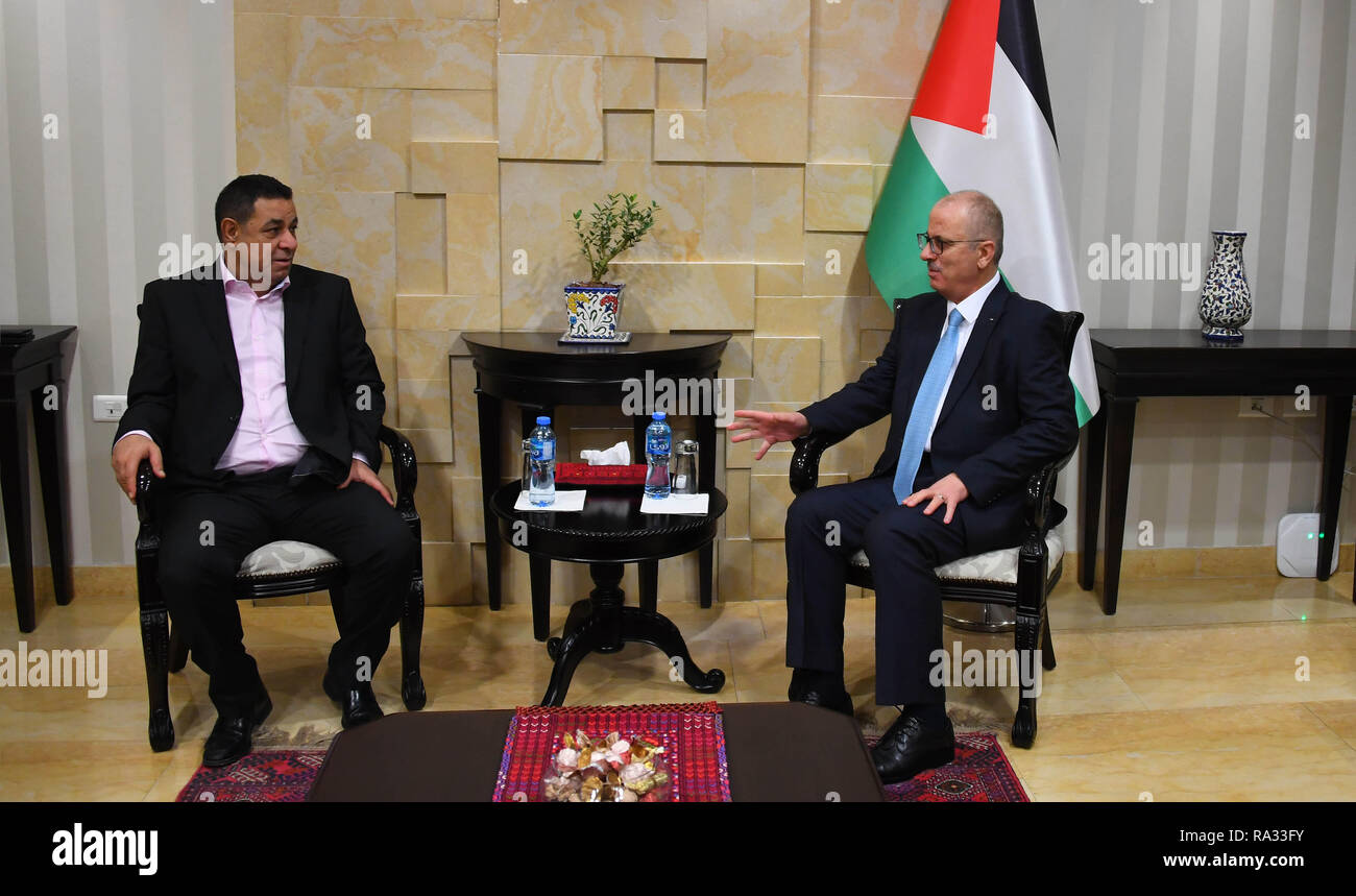 Ramallah, West Bank, Palestinian Territory. 31st Dec, 2018. Palestinian ...