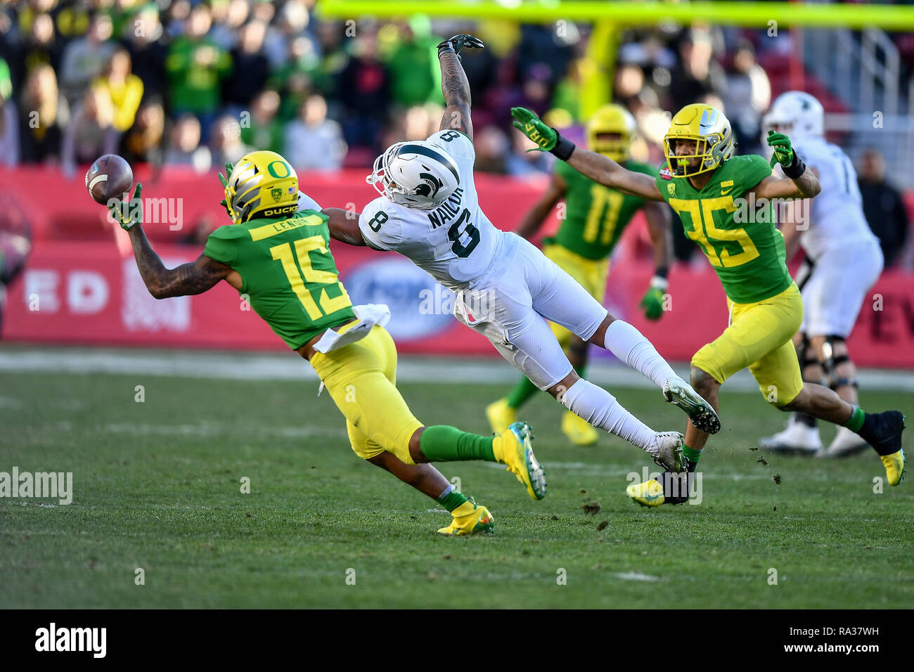 Santa Clara, California, USA. 31st Dec, 2018. Michigan State Spartans ...
