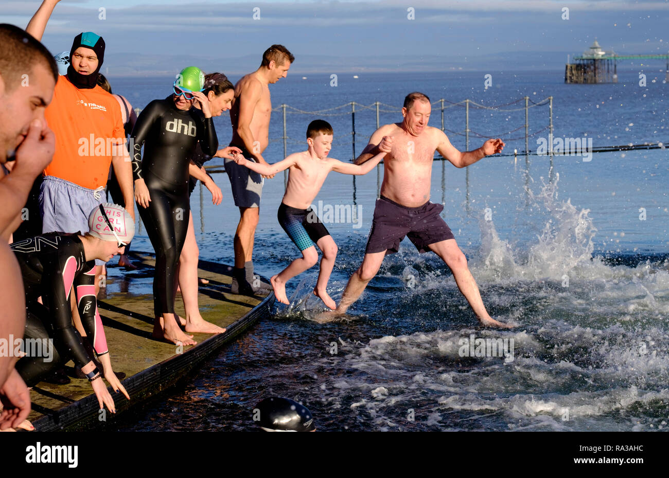 Marine lake clevedon hi-res stock photography and images - Alamy