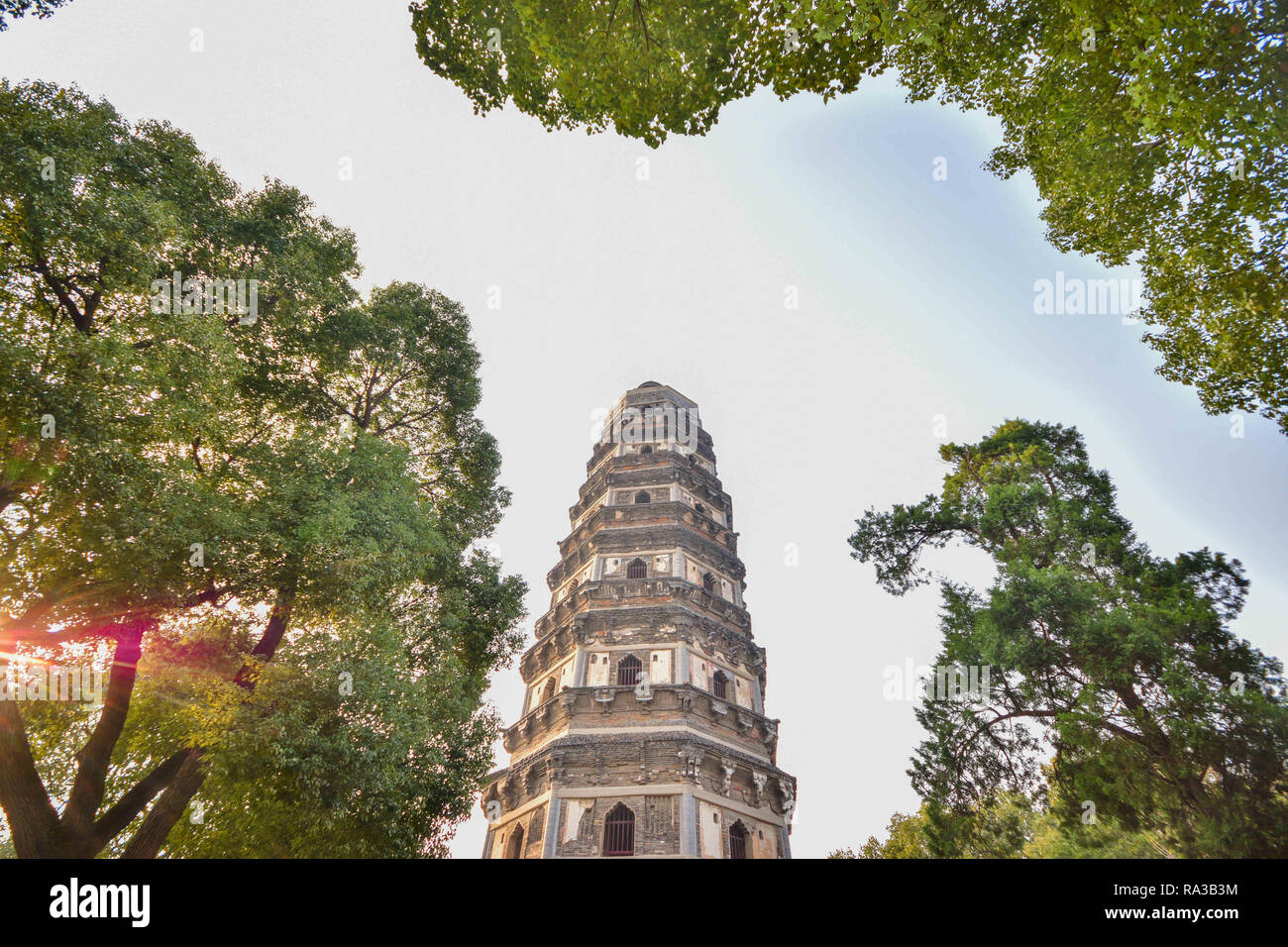 Leaning tower huqiu tower hi-res stock photography and images - Alamy