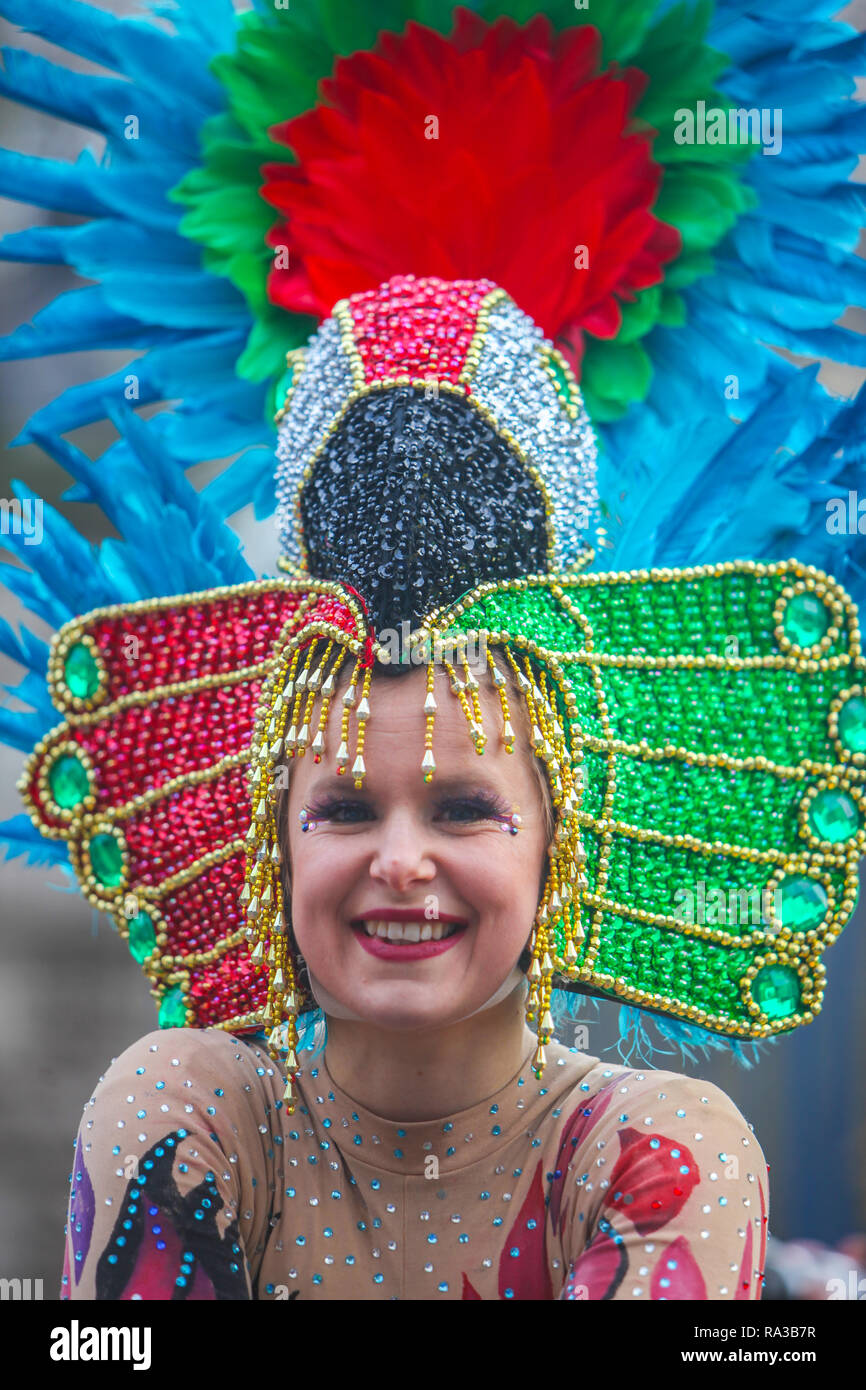 London UK 01.January.2019 The first parade was in 1987 with 2,000 ...