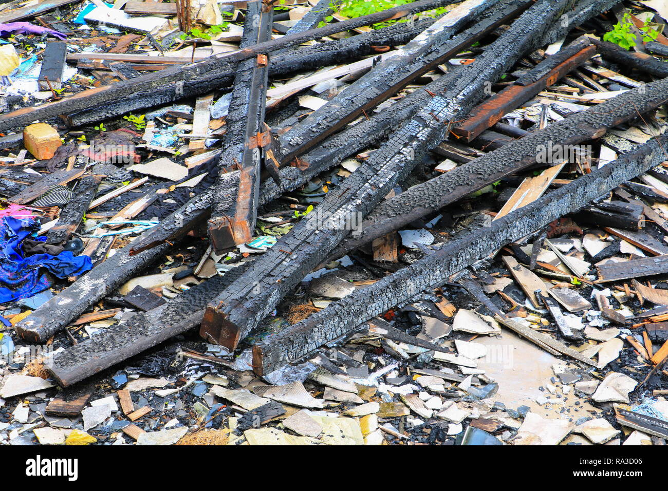 fire home scrap detail wood conflagration Stock Photo - Alamy
