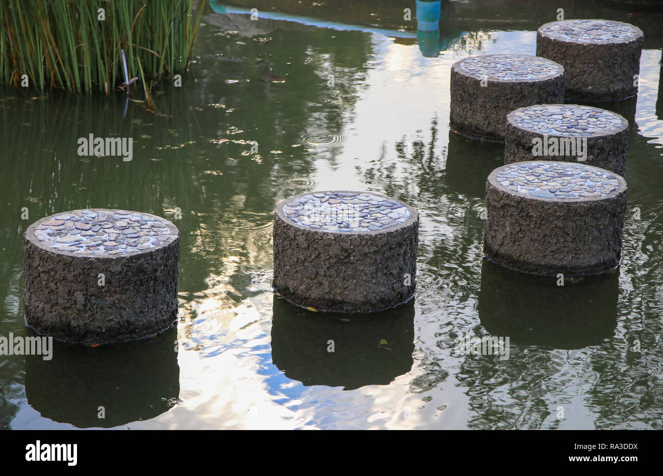 Wet shiny brick path hi-res stock photography and images - Alamy