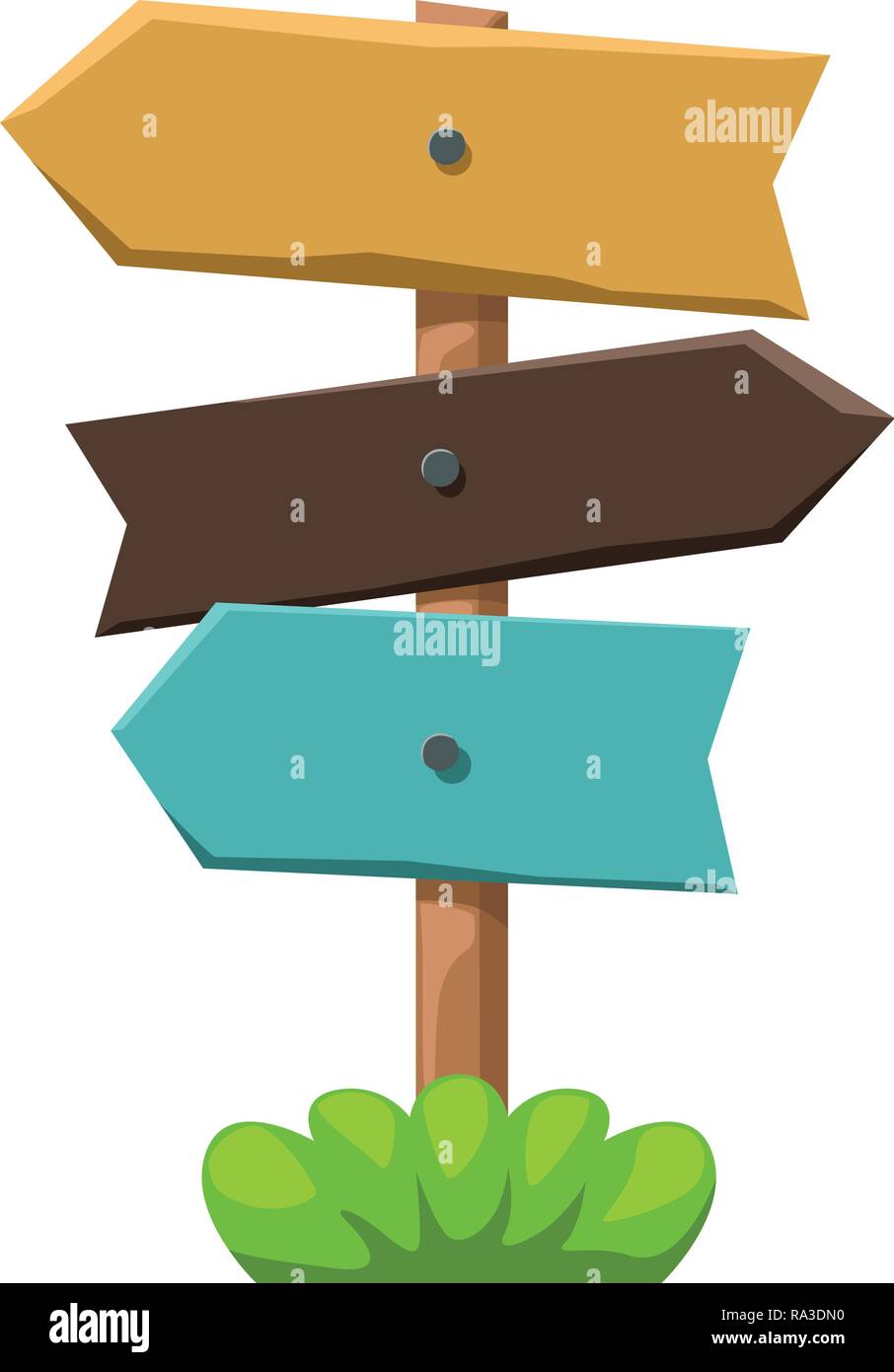 Directional sign Stock Vector Images - Alamy