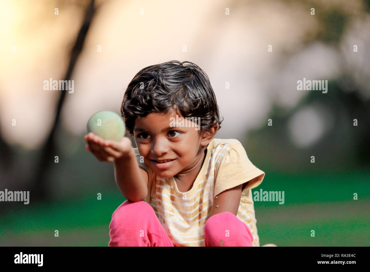 Indian Happy Kid With Ball High Resolution Stock Photography and Images ...