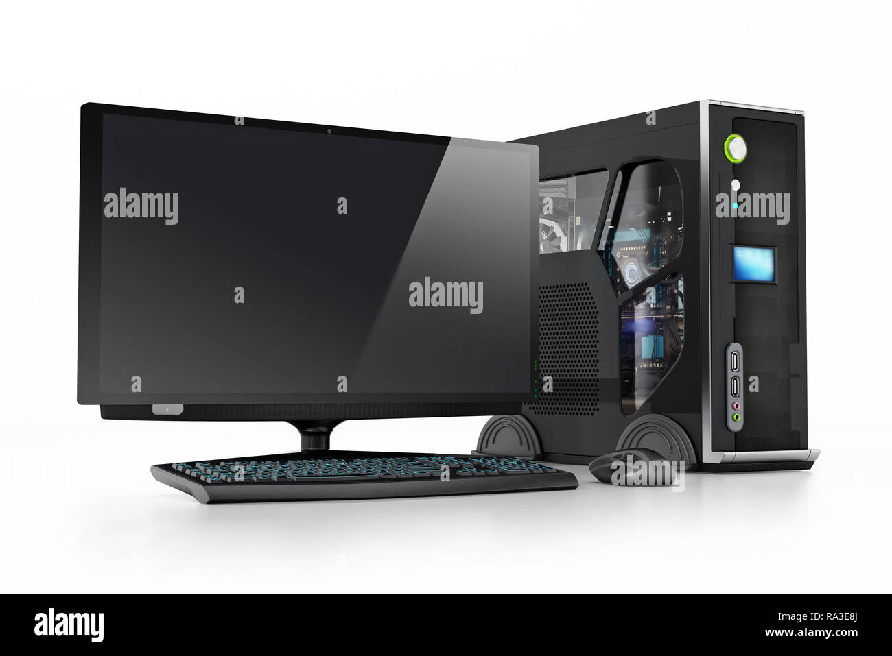 Gaming keyboard and monitor hi-res stock photography and images - Alamy