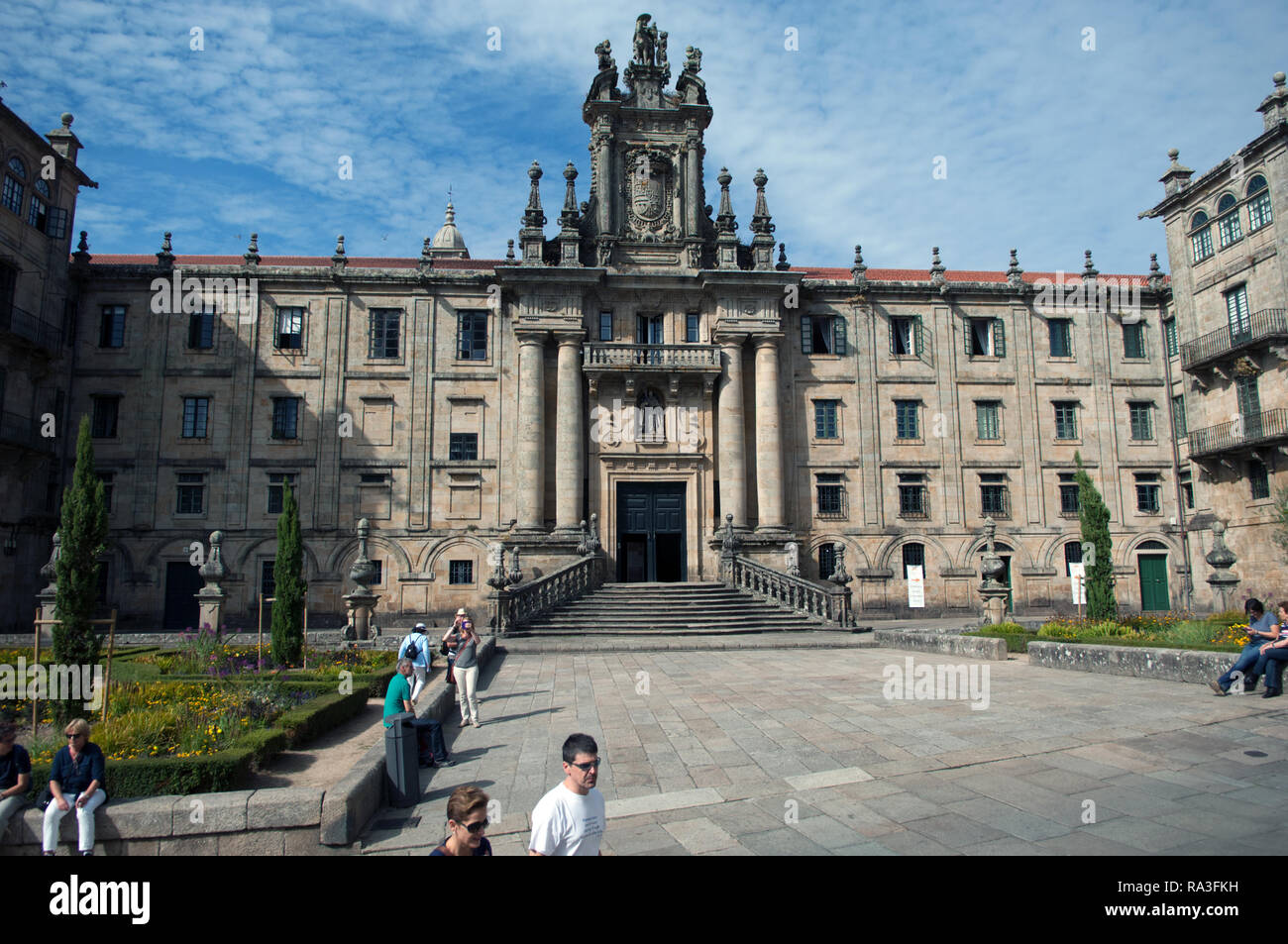 The Monastery of St. Martin, Santiago do Compostela, Spain Stock Photo ...