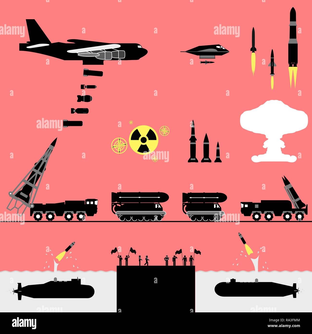 Nuclear payload Stock Vector Images - Alamy