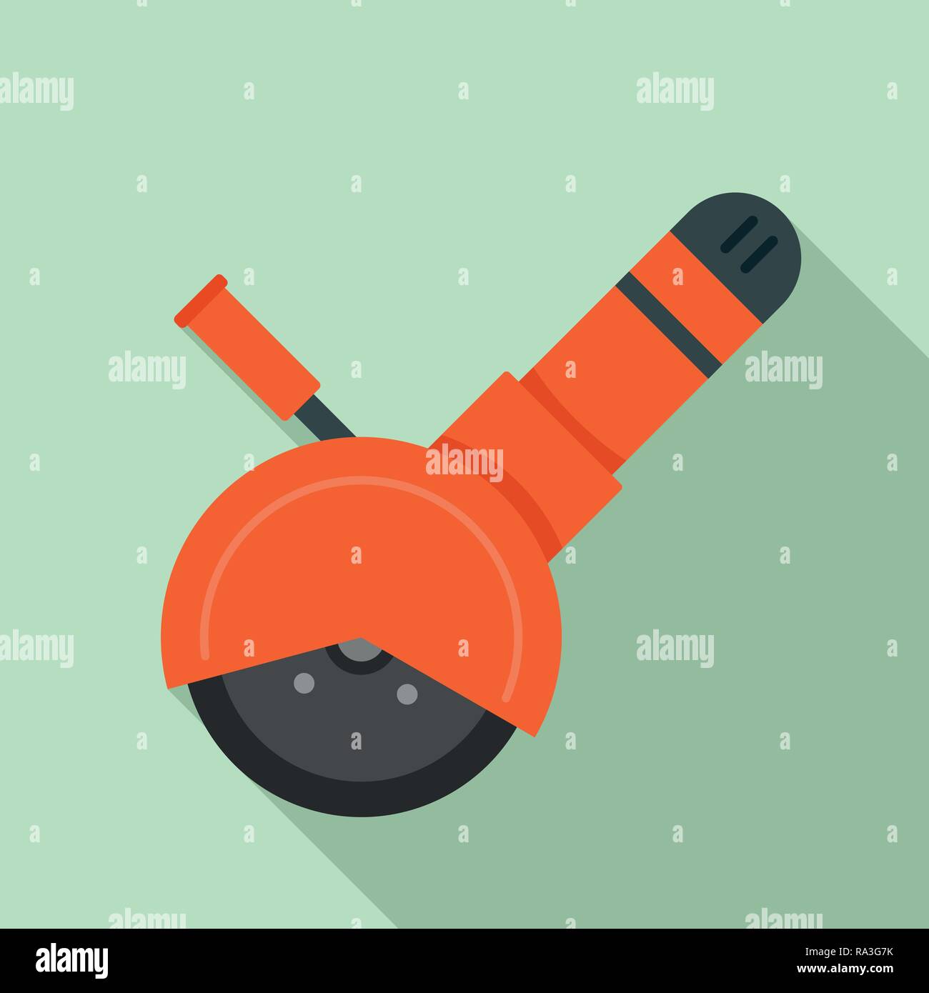 Angle grinder tool icon. Flat illustration of angle grinder tool vector ...