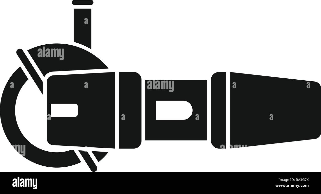 Angle grinder on steel Stock Vector Images - Alamy