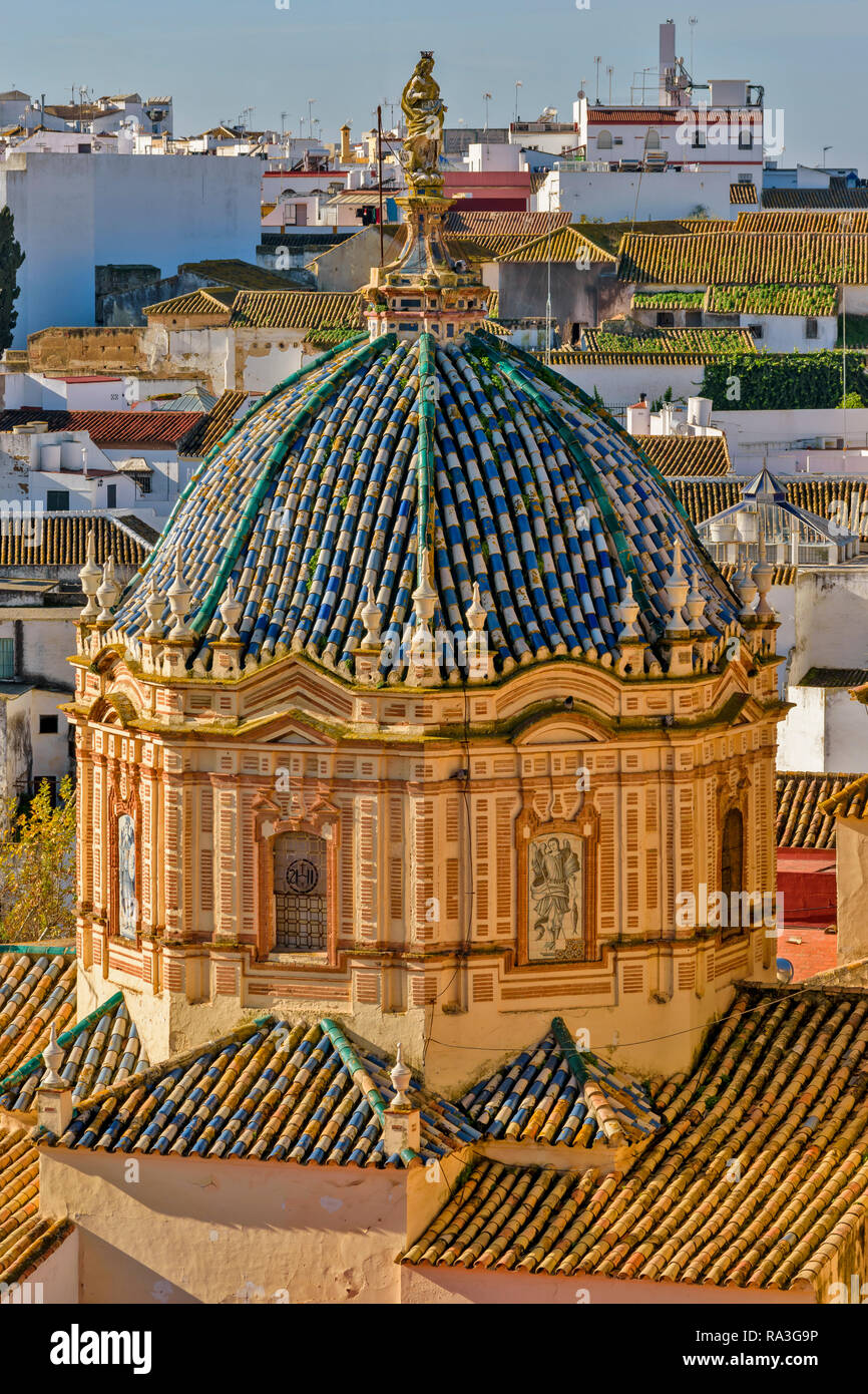 View on the roof of the cathedral of sevilla hi-res stock photography ...