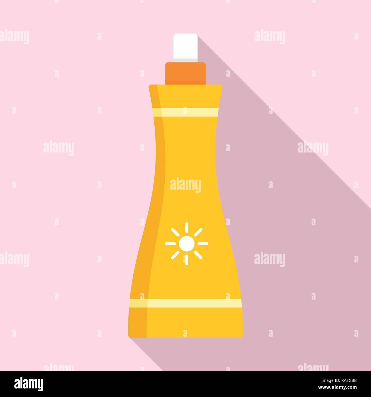 Sunscreen spray icon. Flat illustration of sunscreen spray vector icon ...