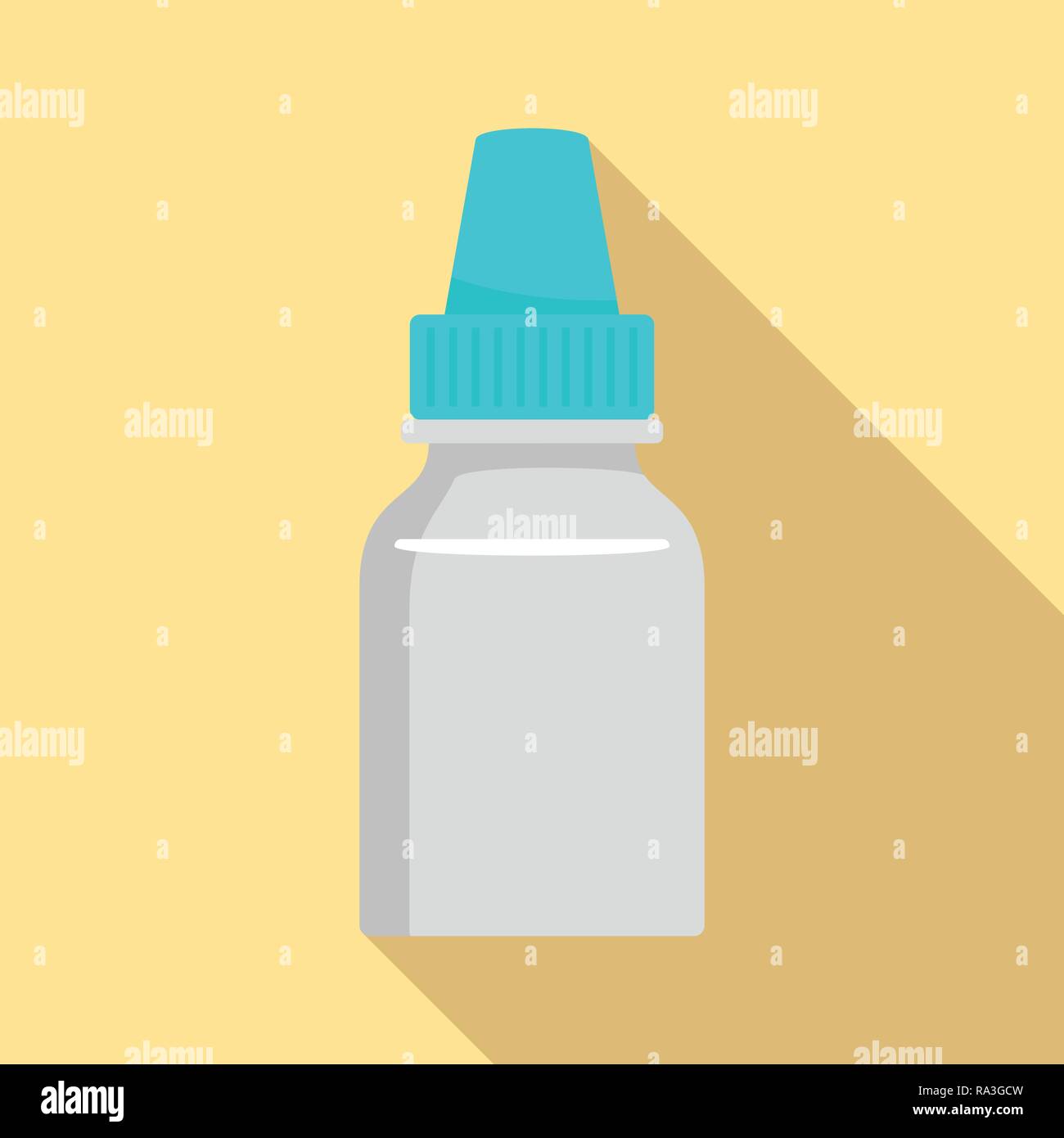 Eye drop bottle icon. Flat illustration of eye drop bottle vector icon ...