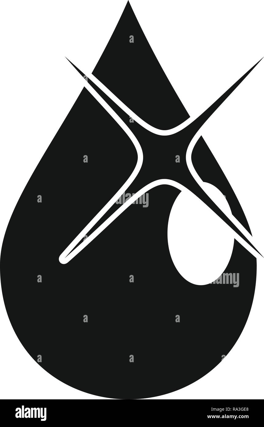 Eye drop oil icon. Simple illustration of eye drop oil vector icon for ...