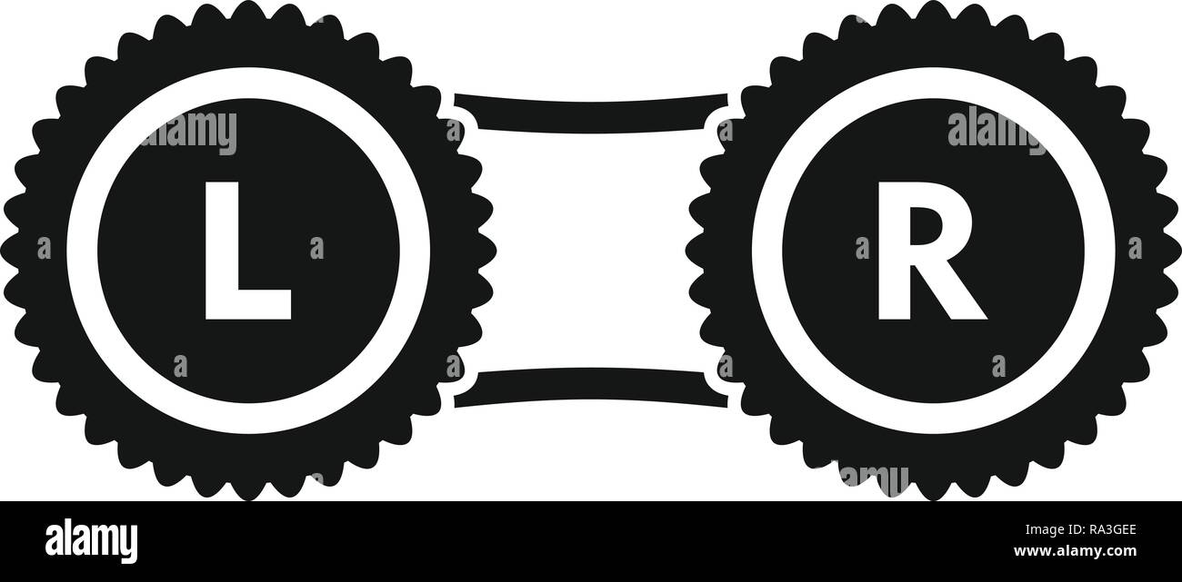 Contact lens case icon. Simple illustration of contact lens case vector ...