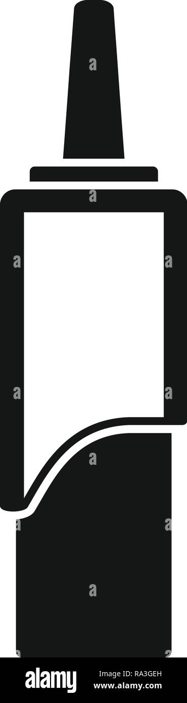 Clean lens bottle icon. Simple illustration of clean lens bottle vector ...