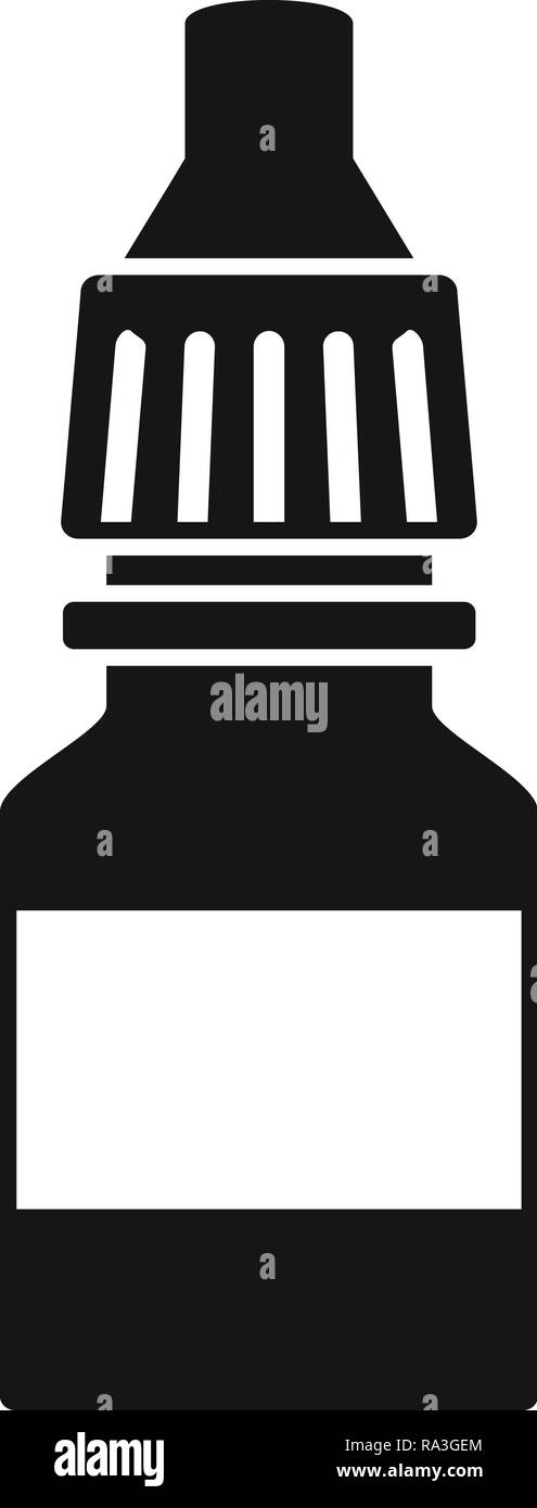 Drop bottle icon. Simple illustration of drop bottle vector icon for ...