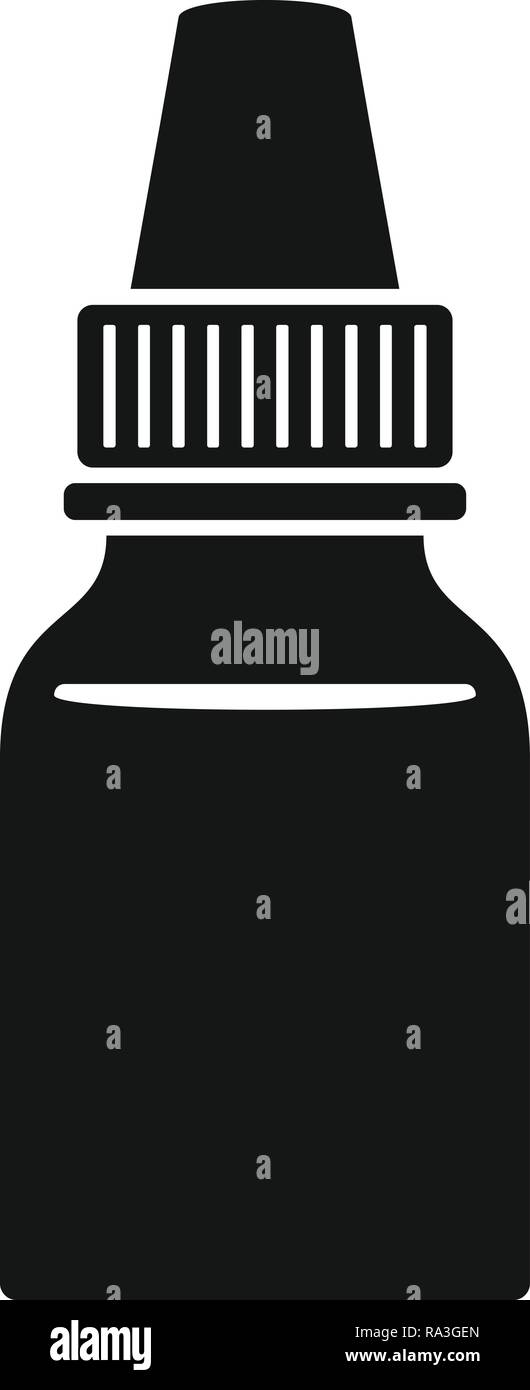 Eye drop bottle icon. Simple illustration of eye drop bottle vector ...